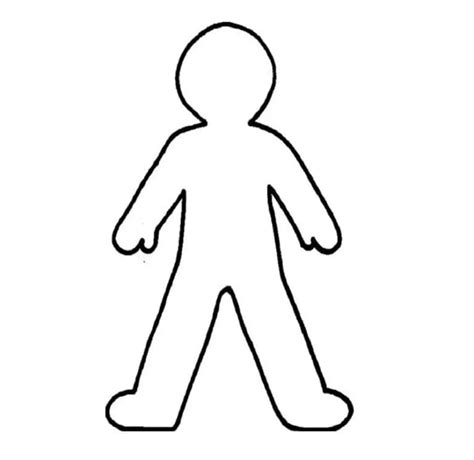 Dibujos De Cuerpo Humano Sencillo Para Colorear Para Colorear Pintar E