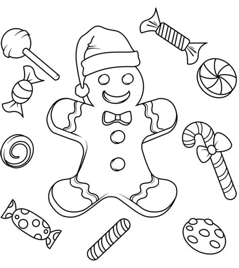 Disegni Di Omino Di Pan Di Zenzero Da Colorare Gratuitamente