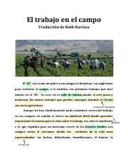 Monica Carranza Copy Of El Trabajo En El Campo Pdf El Trabajo En El