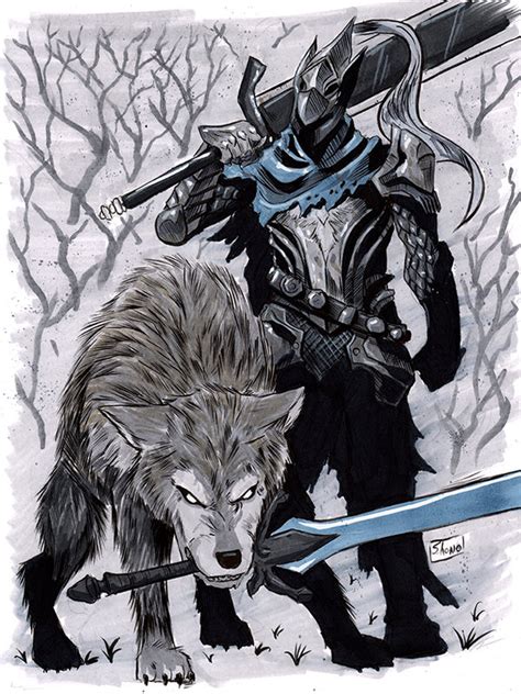 Artorias The Abysswalker Great Grey Wolf Sif DS персонажи Dark
