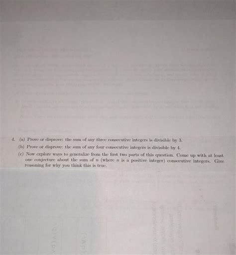 solved 4 a prove or disprove the sum of any three