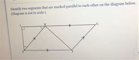 Solved Identify Two Segments That Are Marked Parallel To Each Other On