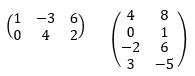 Matriz Rectangular Universo Formulas
