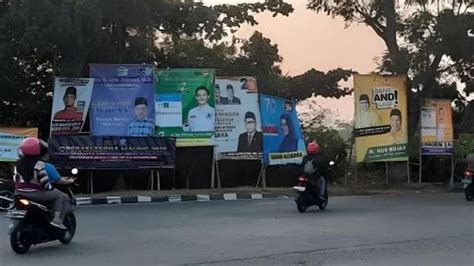Dianggap Melanggar Peraturan Ratusan APK Milik Parpol Dan Caleg Pemilu