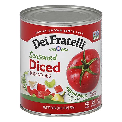 Dei Fratelli Seasoned Diced Tomatoes 28 Oz Diced Tomatoes Pasta