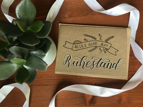 Glückwunschkarte Ruhestand Alles Gute zum Ruhestand Klappkarte mit