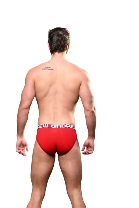 Andrew Christian ALMOST NAKED Hang Free Brief Red Gunderwear