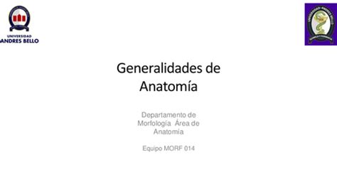 CLASE 1 GENERALIDADES DE ANATOMIA 1 Pdf