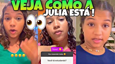 VEJA COMO A JULIA ESTÁ DEPOIS QUE SAIU DA TURMA DO HYTALO SANTOS YouTube