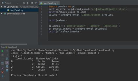 Python Leer Archivo De Excel Decodigo