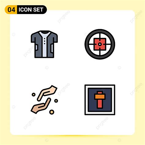 Ui Set Vector Art PNG Set Of 4 Modern Ui Icons Symbols Signs For Cloth