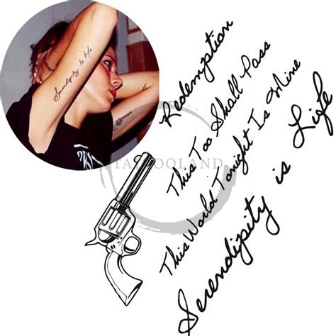 Tatuaż zmywalny napisy mix Tattooland pl