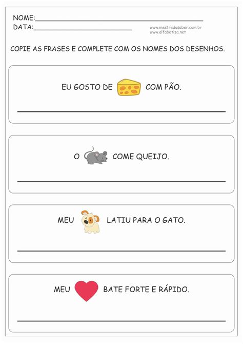 Atividades Frases Mestre Do Saber