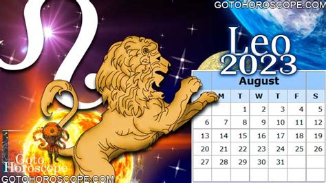 August Leo Horoscope Free Monthly Horoscope For August And