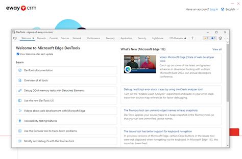 How To Get To DevTools Console F12 In EWay CRM Desktop