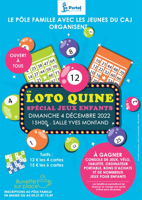 Le Portel loto quine spécial jeux enfants