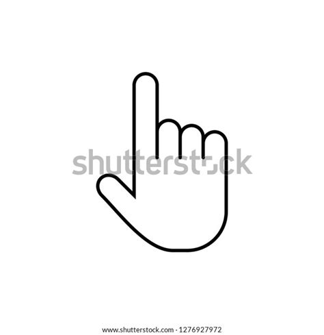 Hand Cursor Icon Click Hand Click Stock Vector Royalty Free 1276927972