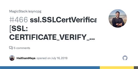 Ssl SSLCertVerificationError SSL CERTIFICATE VERIFY FAILED