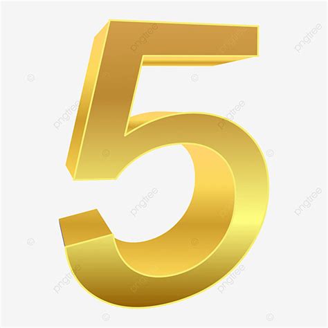 D Golden Number Vector Hd Png Images D Golden Number Vector