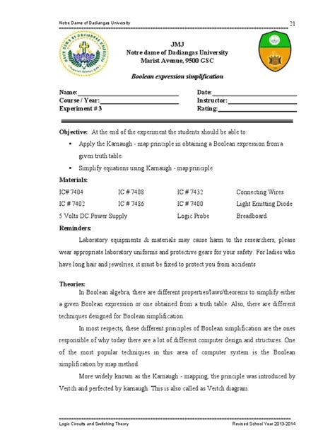 boolean expression simplification using karnaugh maps pdf boolean algebra teaching mathematics