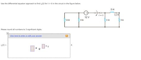 Solved Use The Differential Equation Approach To Find I T Chegg