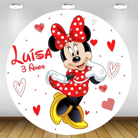 Painel Minnie 1 20M IMPRESSÃO LONA Elo7 Produtos Especiais
