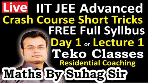 Day Live Crash Course Iit Jee Advanced Short Tricks Guessing Free
