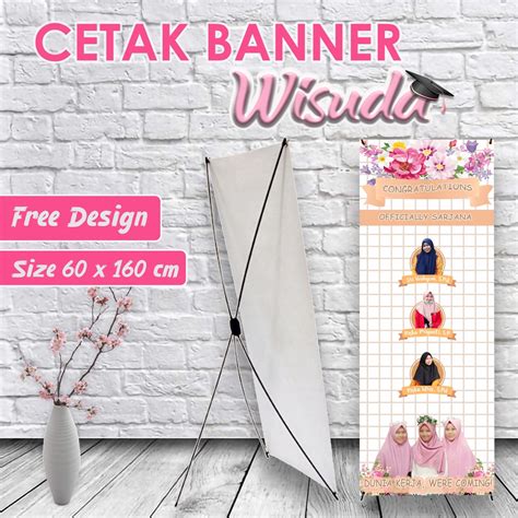 Jual MAKASSAR Paket X Banner Tiang Spanduk Wisuda Wedding Olshop