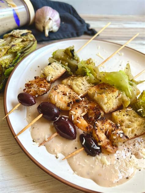 Shrimp Caesar Salad On A Stick Hangry In Love