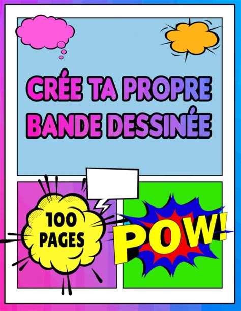 Buy Crée Ta Propre Bande Dessinée 100 Planches de BD Vierges à