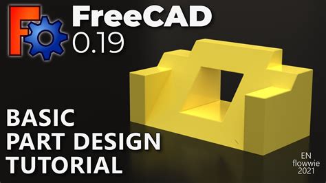 Freecad Basic Part Design Tutorial English Youtube