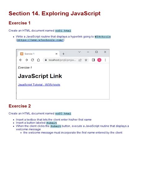 section 14 exploring javascript exercise 1 pdf