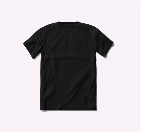 Plantilla De Maqueta De Camiseta Negra Vista Frontal Archivo PSD Premium