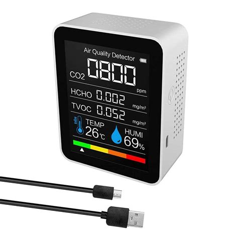 Buy Air Quality Monitor 5 In 1 CO2 Meter Co2 Detecting Tool