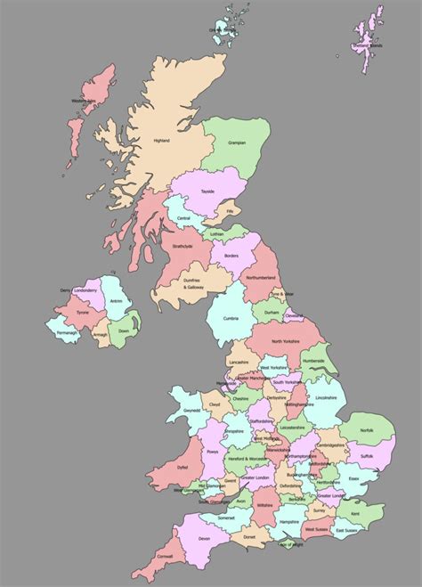 United Kingdom Map UK Political Map Country Facts