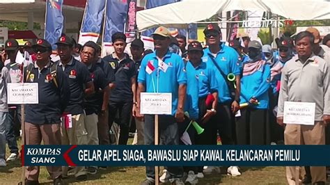 Apel Siaga Bawaslu Sragen Siap Awasi Kelancaran Dan Jaga Netralitas