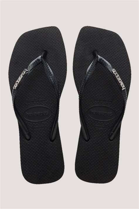 Slim Square Logo Metallic Jandals North Beach