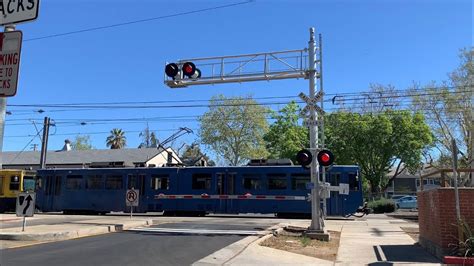 SACRT 126 Blue Line Light Rail Train Inbound S Street Railroad