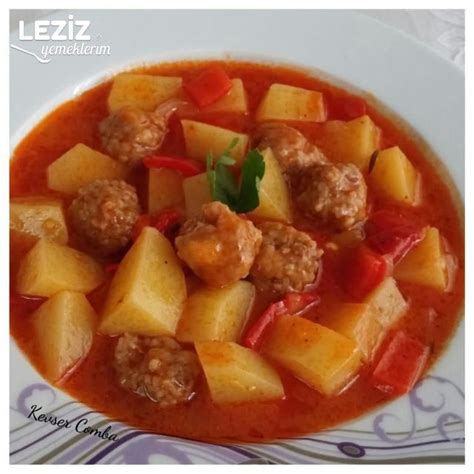Nefis Patatesli Sulu Köfte Tarifi Leziz Yemeklerim