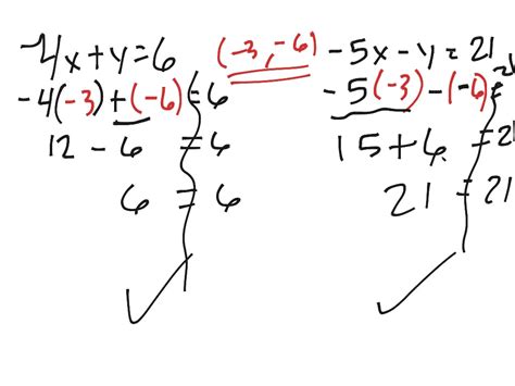 solving systems of equations using substitution math showme