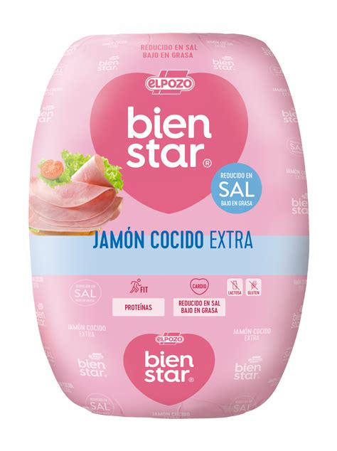 JAMÓN COCIDO EXTRA BIENSTAR PIEZA ElPozo Alimentación