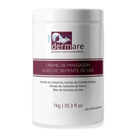 Creme de Massagem c Óleo de Semente de Uva 1kg