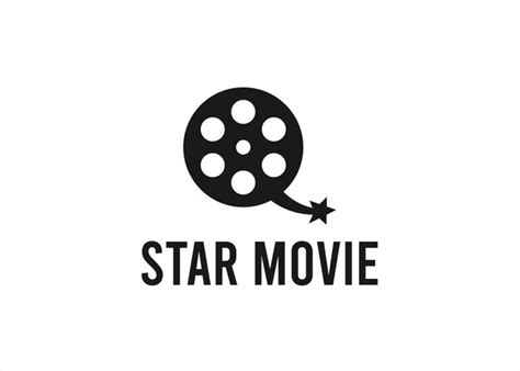 Premium Vector Movie Star Logo Design Vector Illustration
