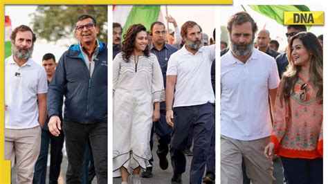 Bharat Jodo Yatra From Raghuram Rajan To Riya Sen How Celebs Have