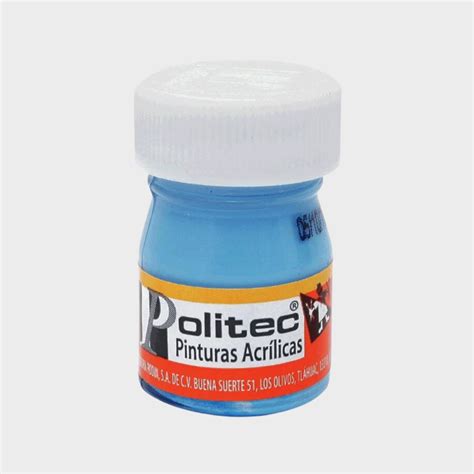 PINTURA ACRILICA POLITEC AZUL PASTEL 316 20 ML Ofimarket Mx