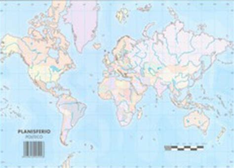 Mapa Mudo Selvi Din A Planisferio Politico