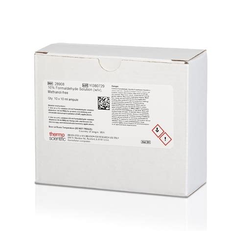 Thermo Scientific Pierce 16 Formaldehyd W V Methanolfrei 10 X 10