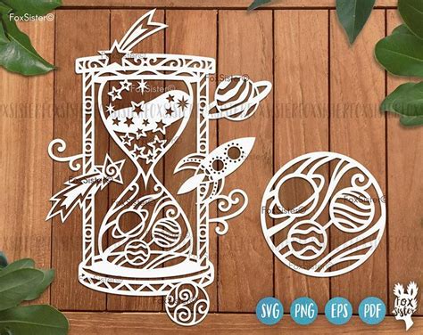 Space Svg For Cricut And Silhouette Planets Svg Foxsister Etsy Space