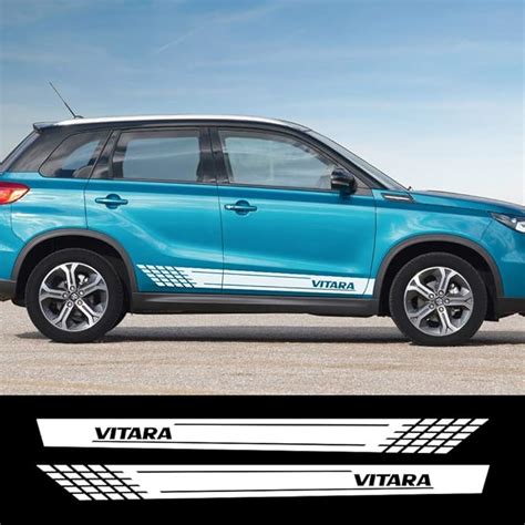 ZYHZJC 2pcs Car Both Side Door Stickers Stripe Vinyl Film Decals Tuning