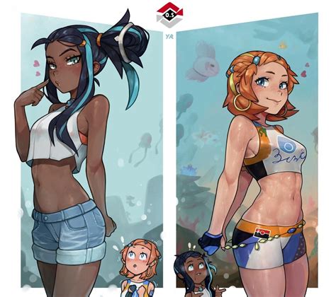 Nessa And Misty By Yellowroom Nessa Pokemon Characters Cute Pokemon Pokemon Waifu